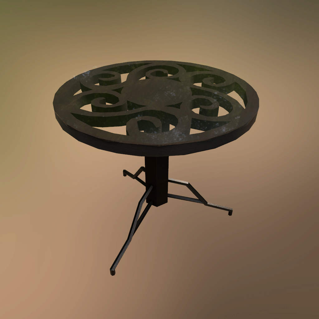 Chairs Table Decor Set [VRChat] - Your Rainy Day - BOOTH