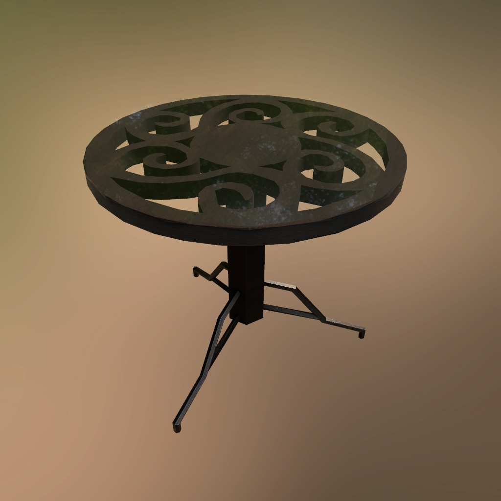 Chairs Table Decor Set [VRChat] - Your Rainy Day - BOOTH