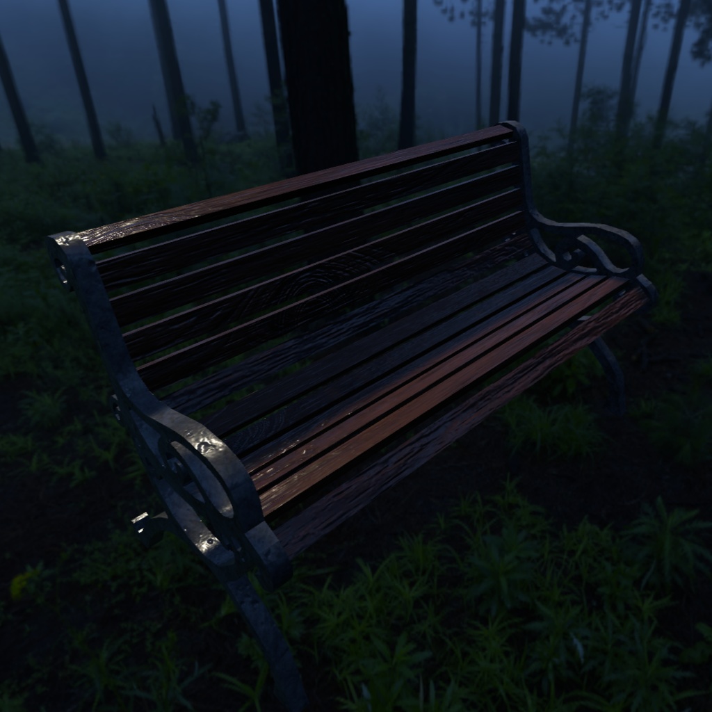 Set Chair Table Deco [VRChat] - Your Rainy Day - BOOTH