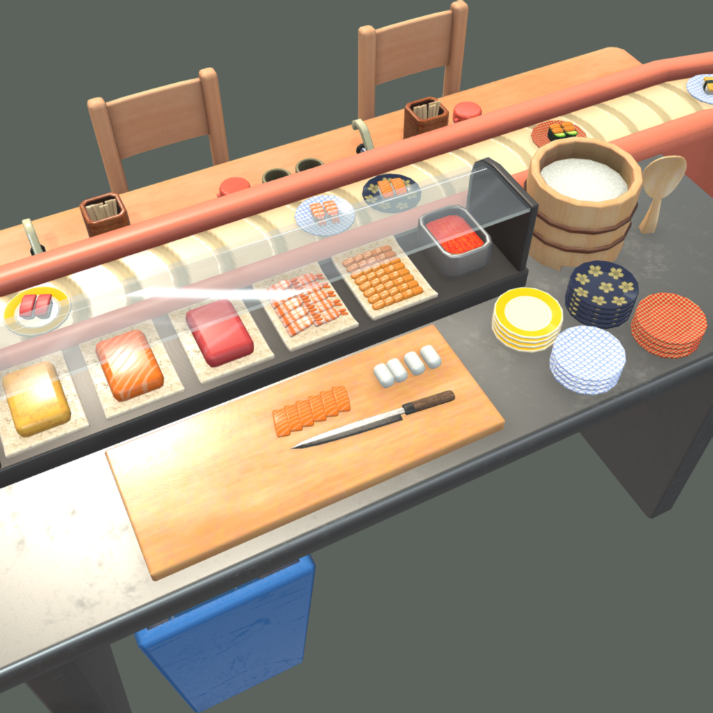 Cute Sushi Restaurant Set キュート回転寿司セット - Kana-Beru - BOOTH