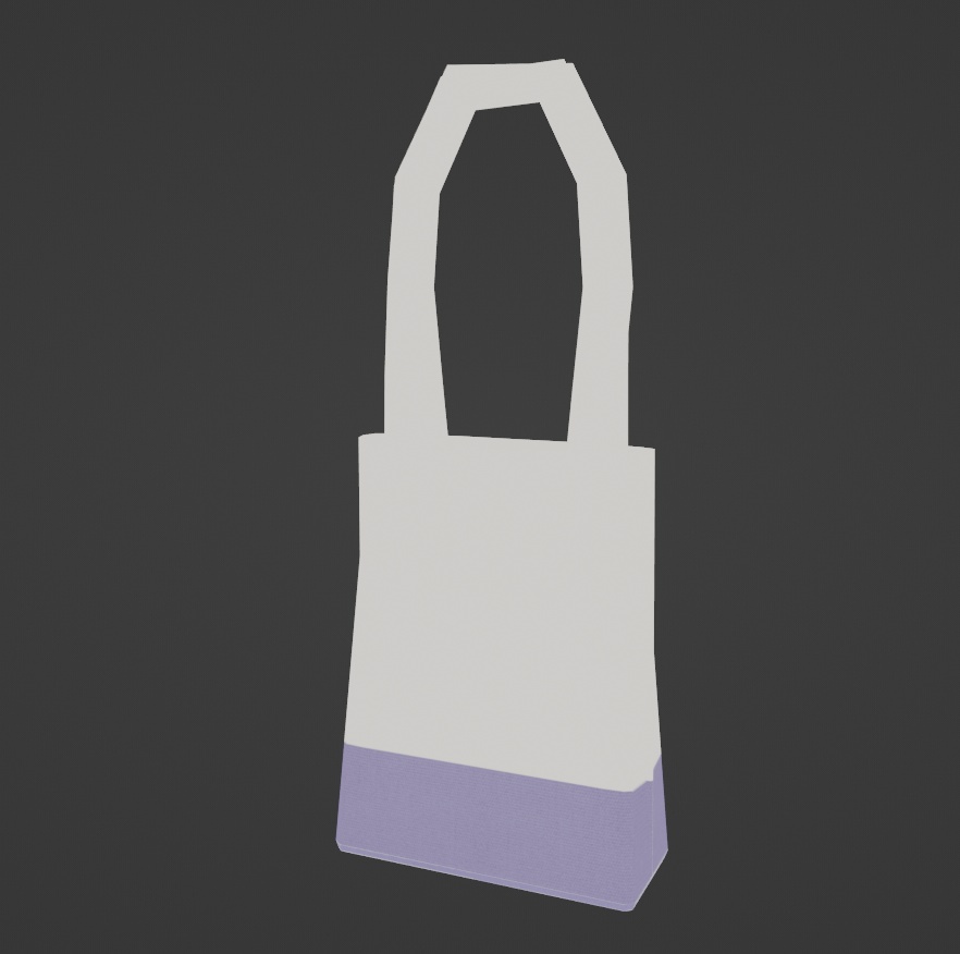 3Dモデル 】トートバッグ 小物付き【 VRChat 】 - サブカルビジネスセンター千葉 - BOOTH
