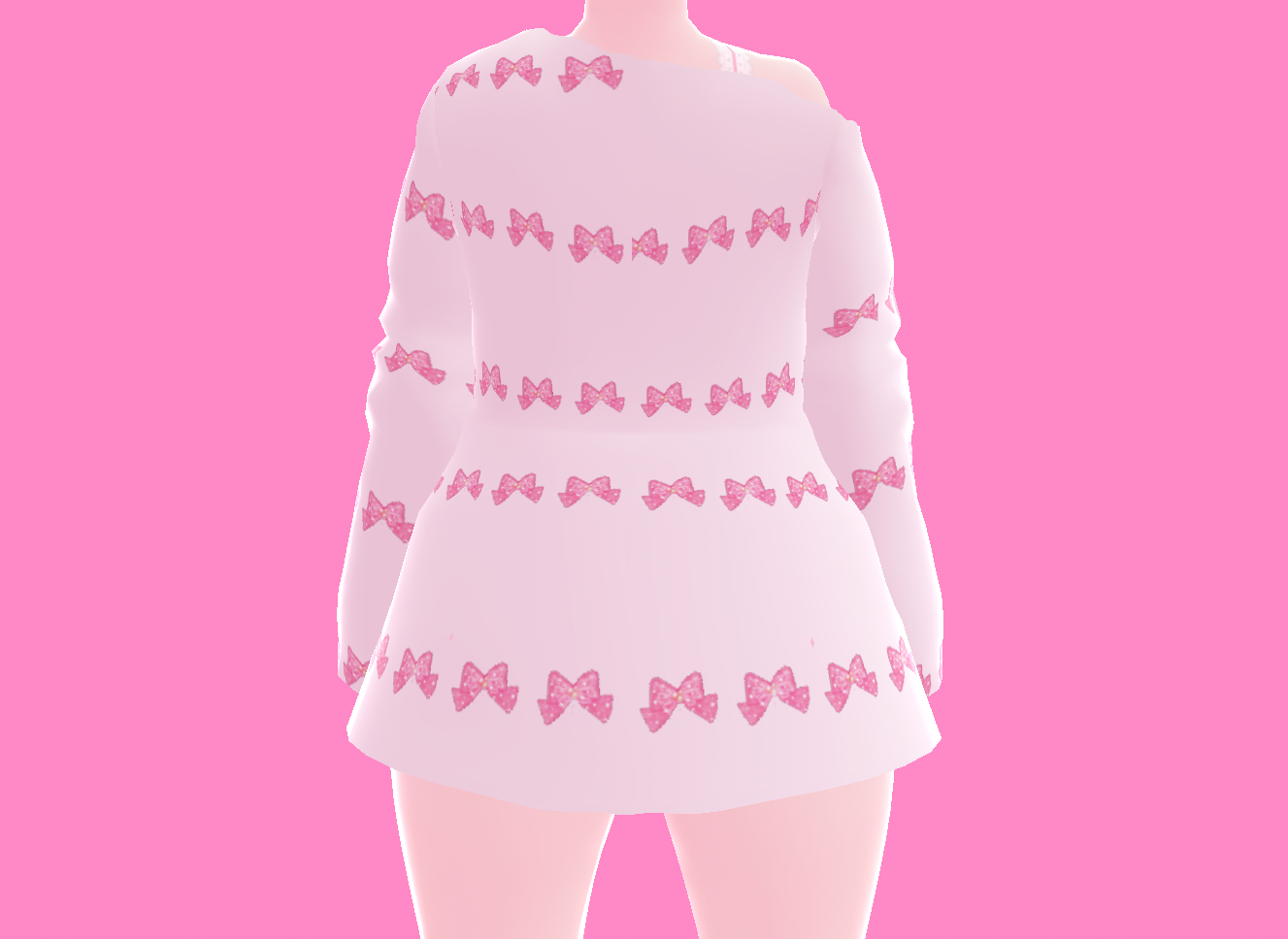 【VROID 】FREE Bow Sweater ୨୧ - princesaboutique - BOOTH