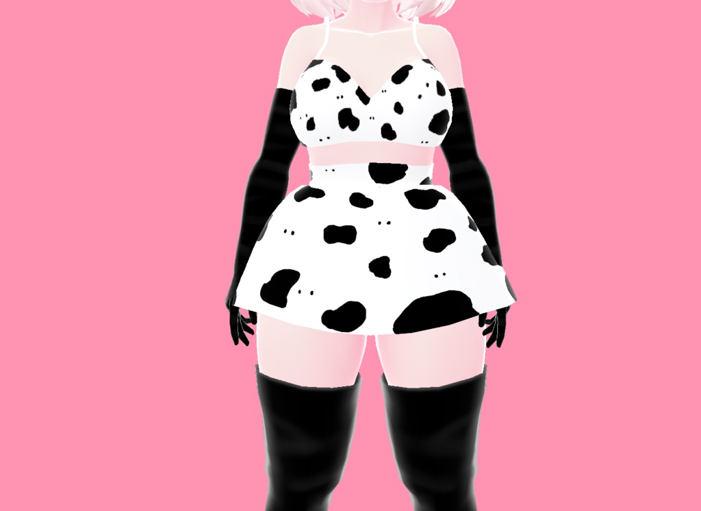 [VROID] Cow Outfit Set ୨୧ - princesaboutique - BOOTH