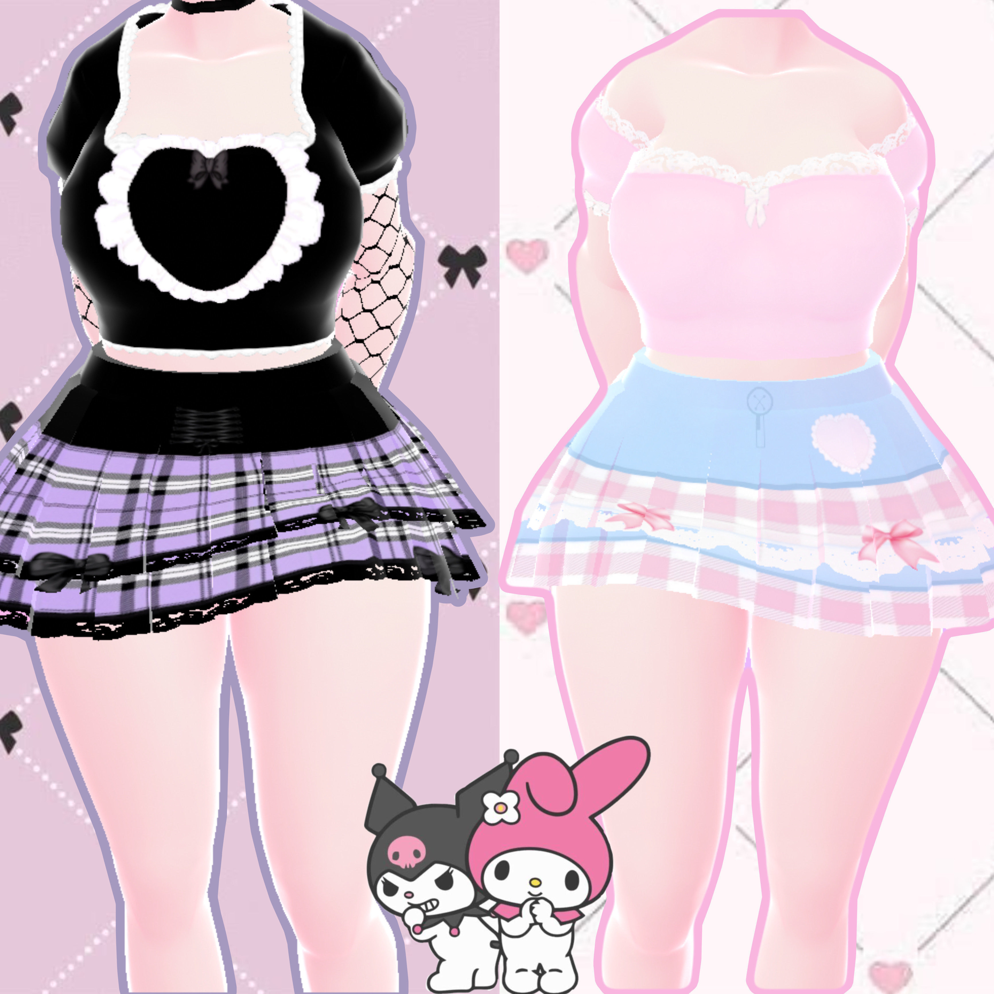 [VROID] Y2k Matching BFF Set! - princesaboutique - BOOTH