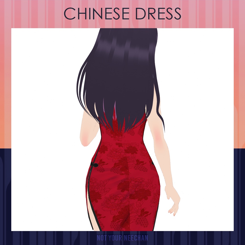 VROID Chinese Dress - Not Your Neechan - BOOTH