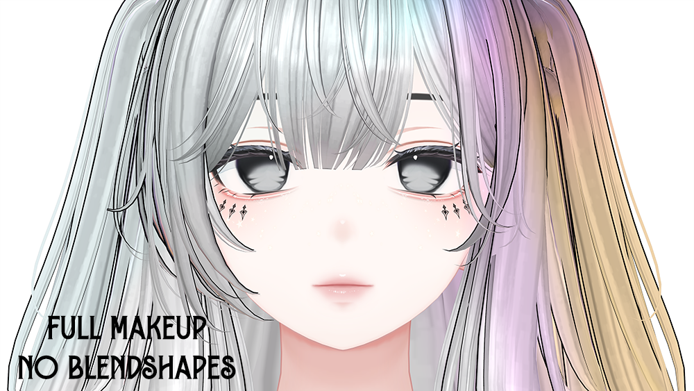 『Makeup, Eye texture, Freckles, Face Blendshape』 『Shinra-森羅』 - ミラ - BOOTH