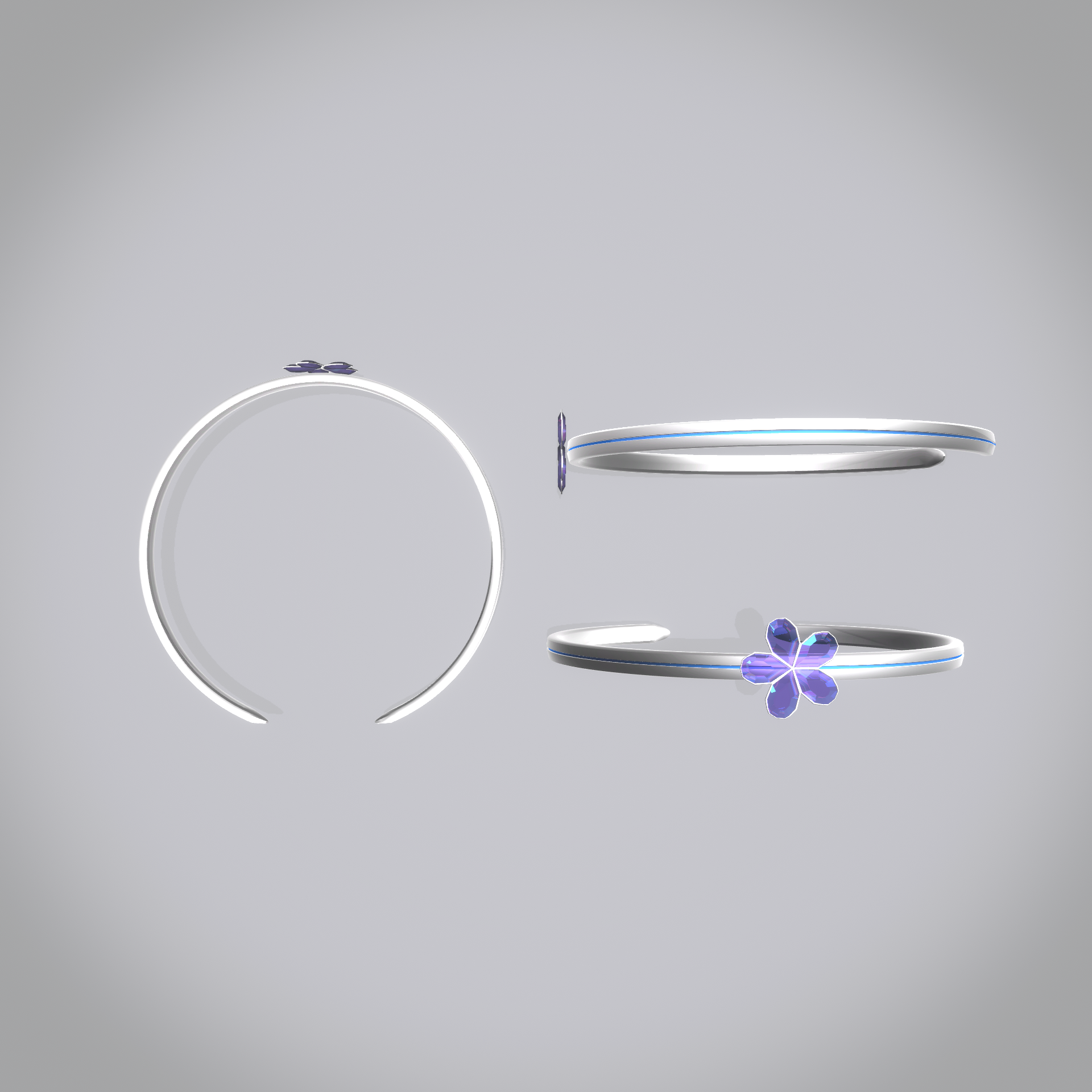 【VRC想定】Flower ring - 柳 - BOOTH