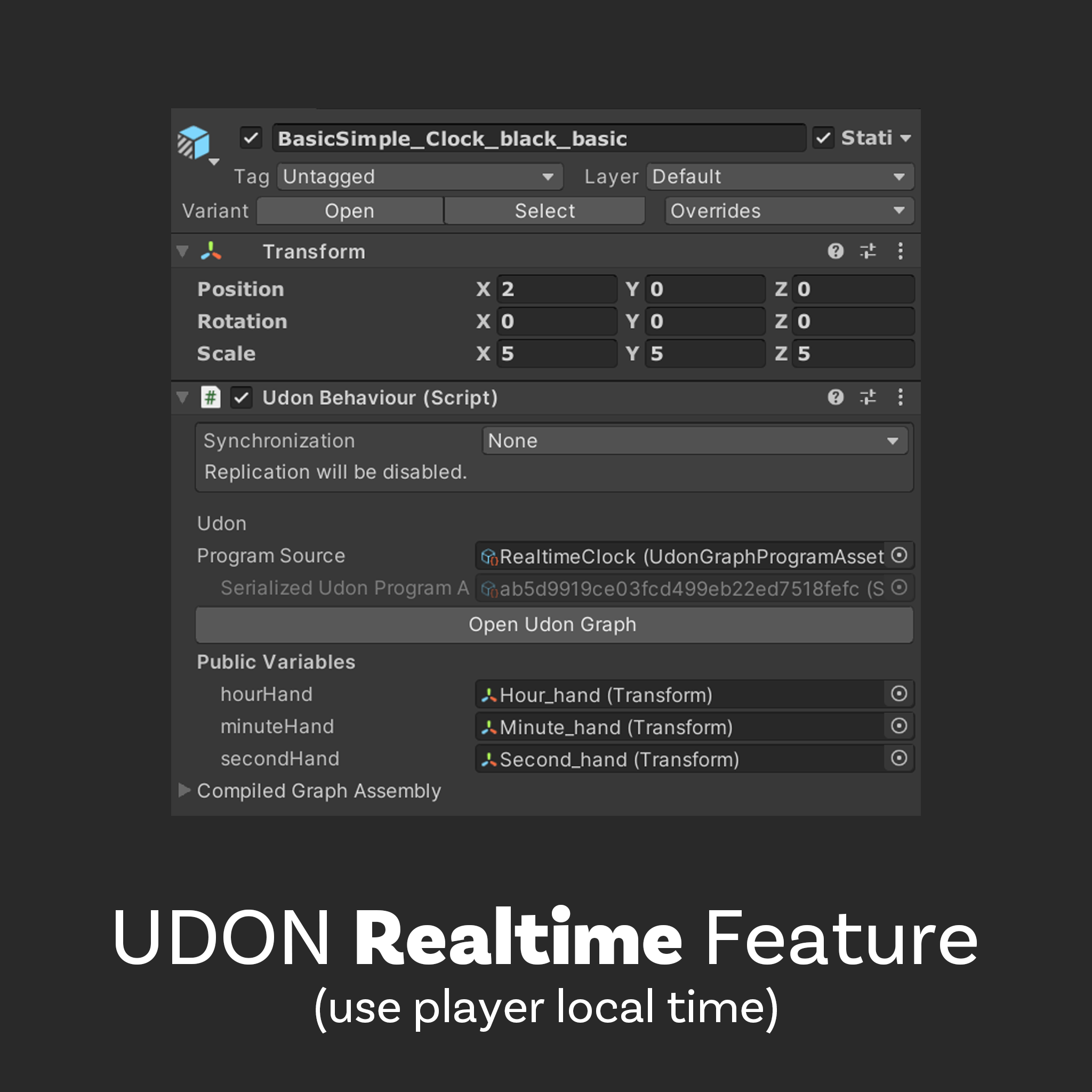 [FREE] Udon Realtime Clocks 20 types - RPM&MERUBO - BOOTH