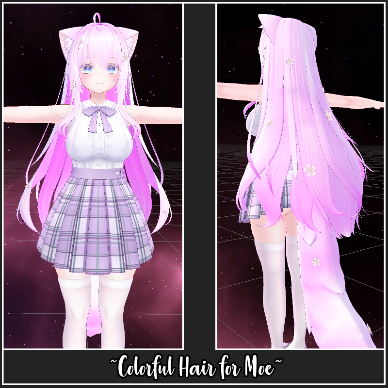 Colorful Hair for Moe | 萌えのカラフルヘア - Byakko Media - BOOTH