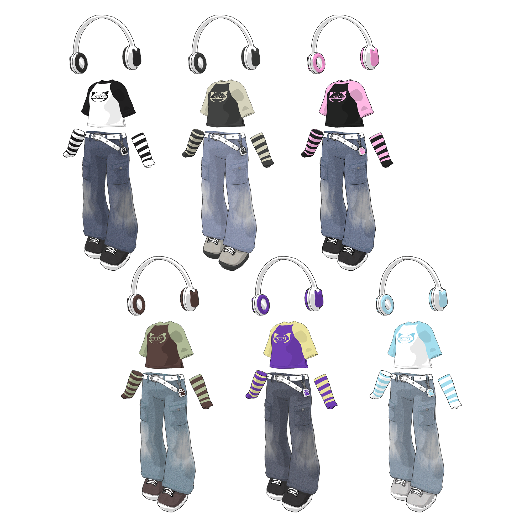 [ MameFriends ] NekoNekoY2K - queue - BOOTH