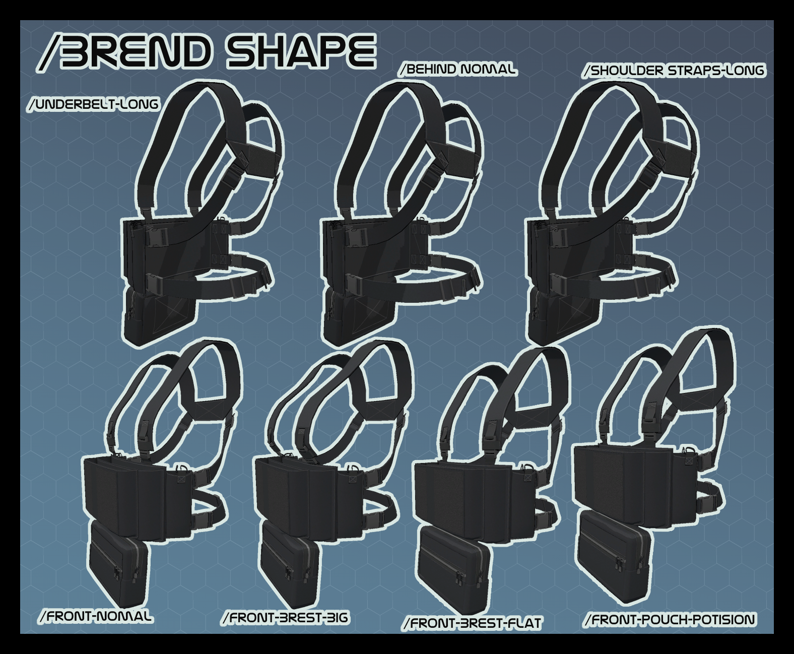 【Leeme＆Reeva用】3Dモデル X200タクティカル ライトウェイト リグ - 麻婆弾ストア - BOOTH