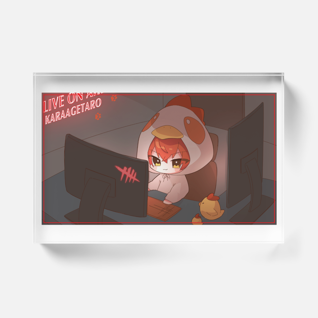 あげ太郎アクリルブロック - からあげ太郎のグッズ販売 - BOOTH