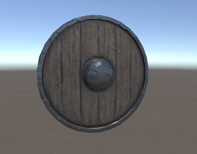 VRChat] Round wood shield - asklqwop - BOOTH