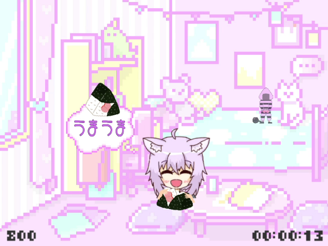 もぐもぐおにぎり-猫又おかゆ ファンゲーム- / Mogumogu Onigiri (Hololive fangame) - frog-blend - BOOTH