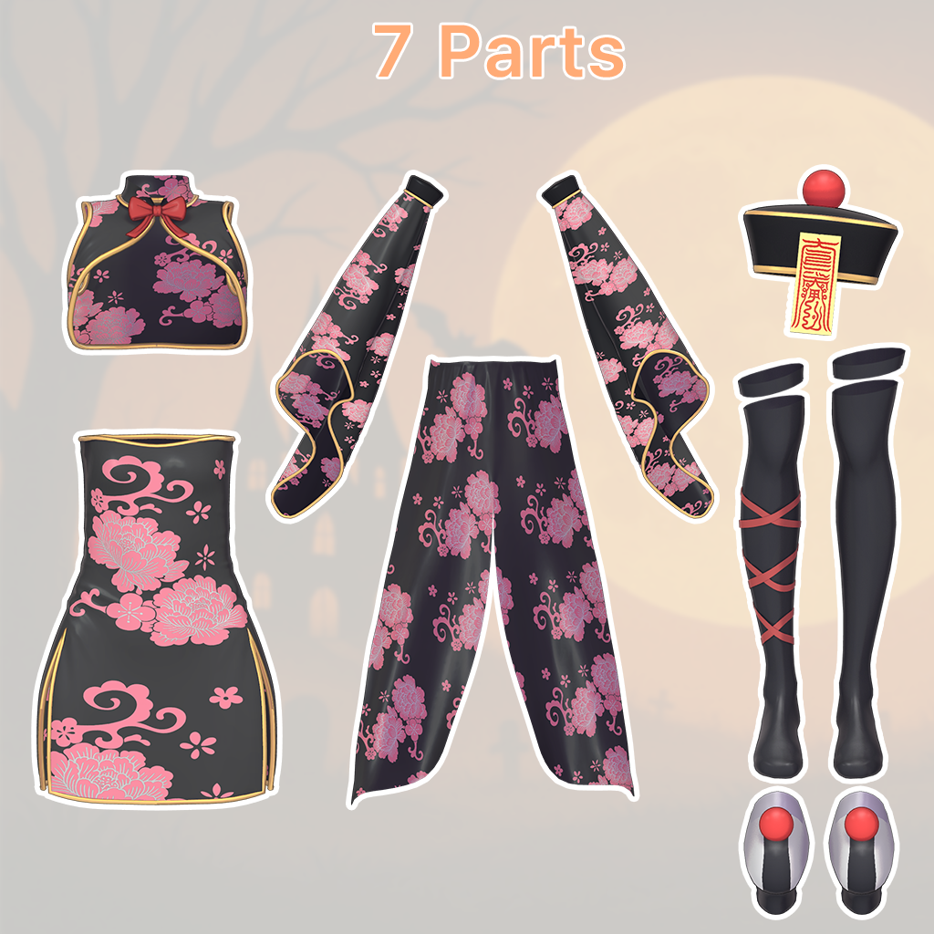 【マヌカ用】Kyonshi Costume - キョンシー衣装【VRChat】 - TomatoPuree - BOOTH