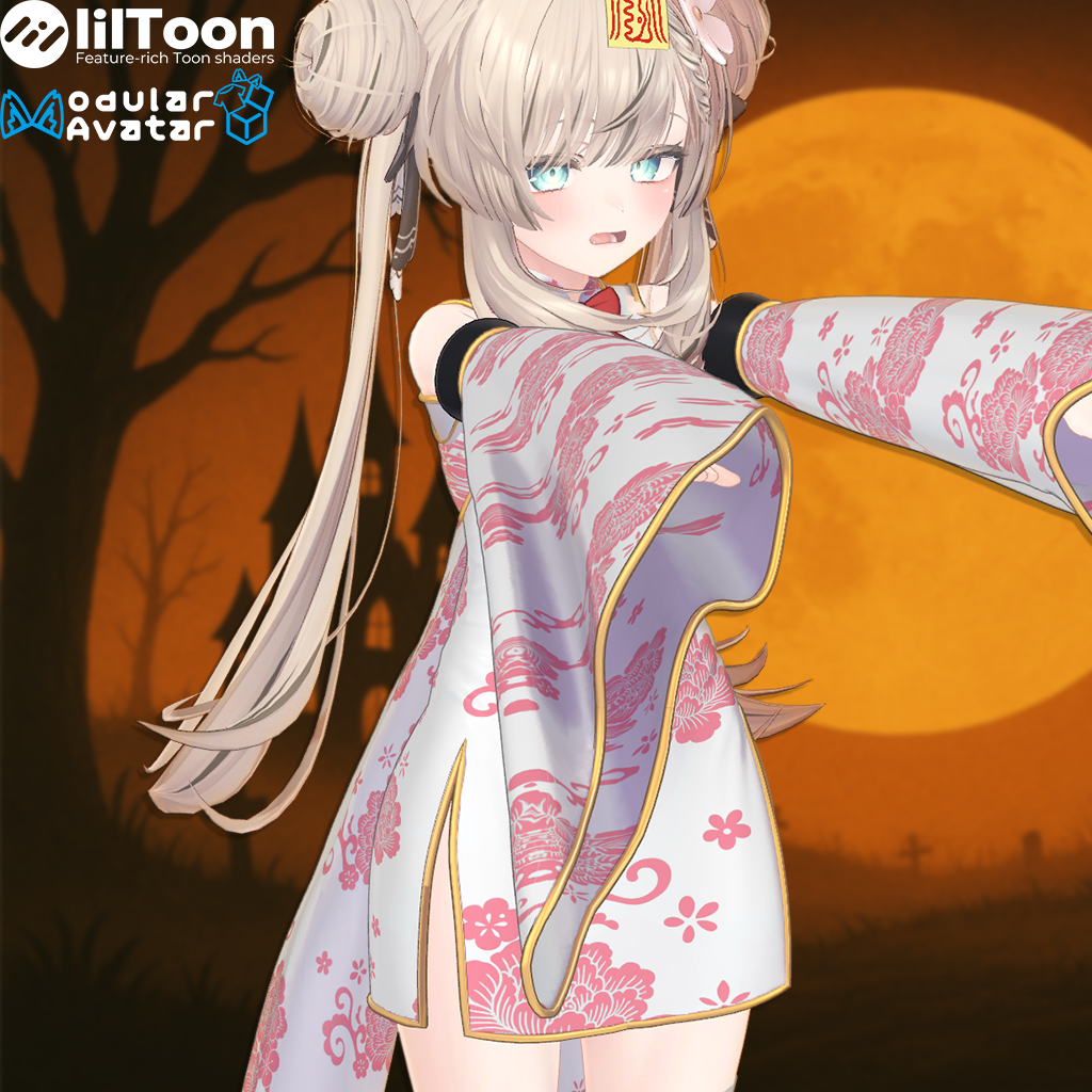 【マヌカ用】Kyonshi Costume - キョンシー衣装【VRChat】 - TomatoPuree - BOOTH