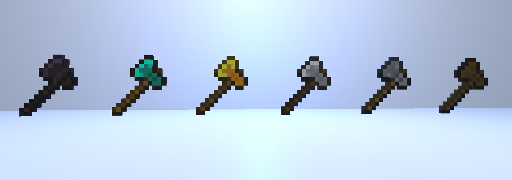 3Dmodel Minecraft Tools - wilma - BOOTH