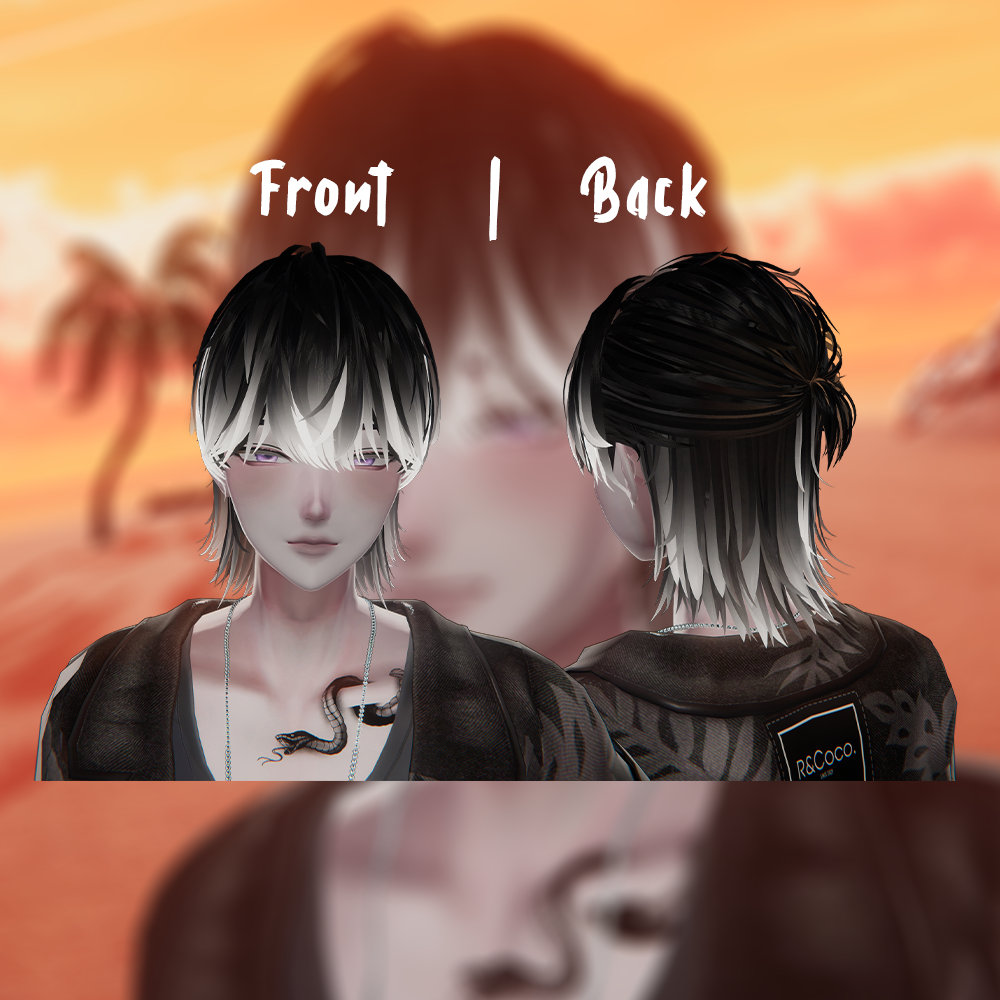 Raven Half Up】Gradient Mask Texture #aarumimi - aarumimi - BOOTH