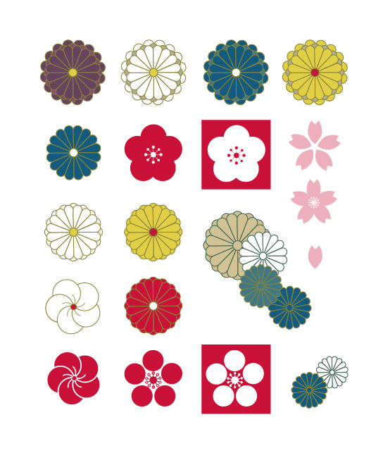 ココフォリア用 和風 png素材 「フレーム」「花」「植物」「雲」「水引」etc - trpg-toy-box - BOOTH