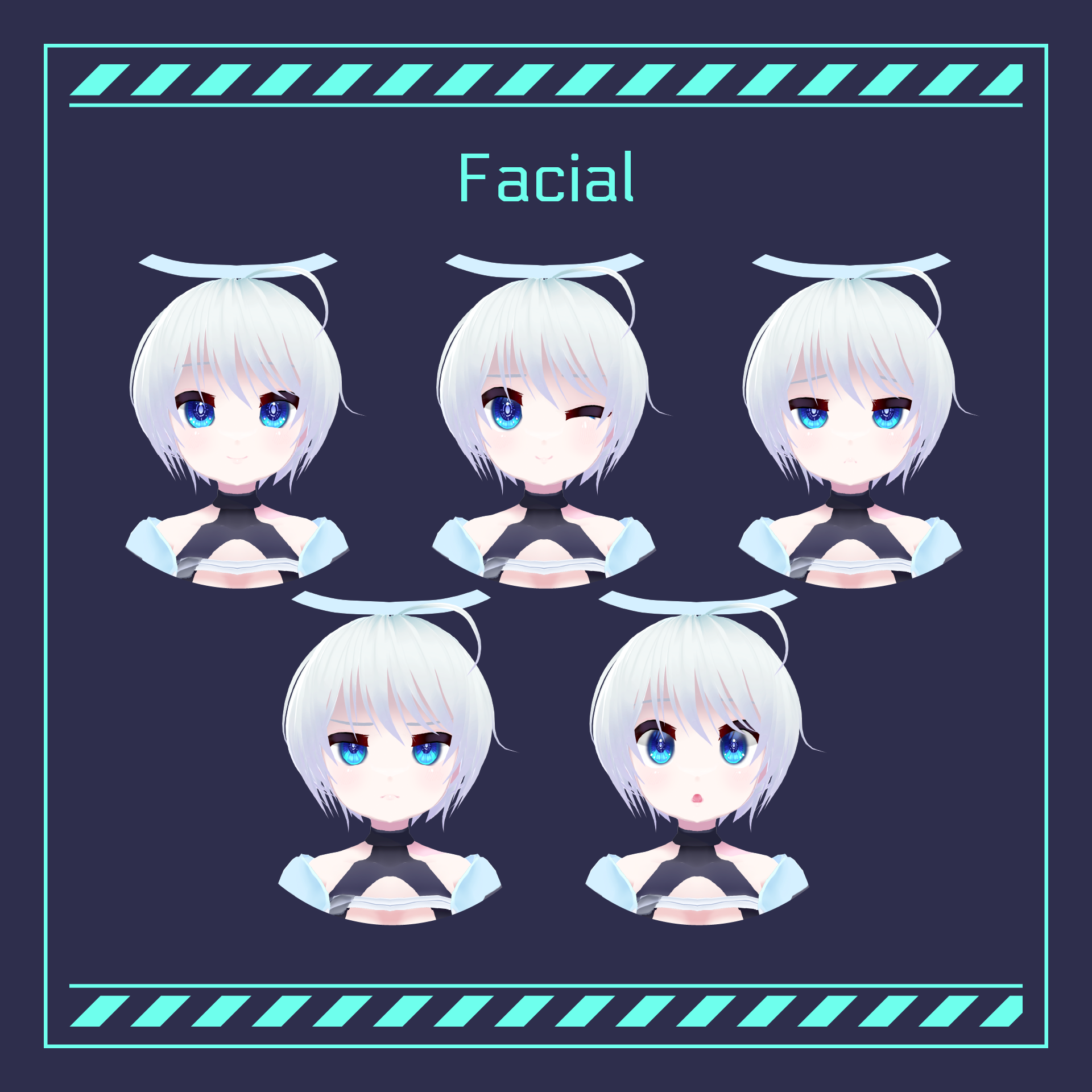 【オリジナル3Dモデル】「Blanche_Type-A」VRChat対応・VRMモデル【BooThtore】 - 雨宿り出張所 - BOOTH