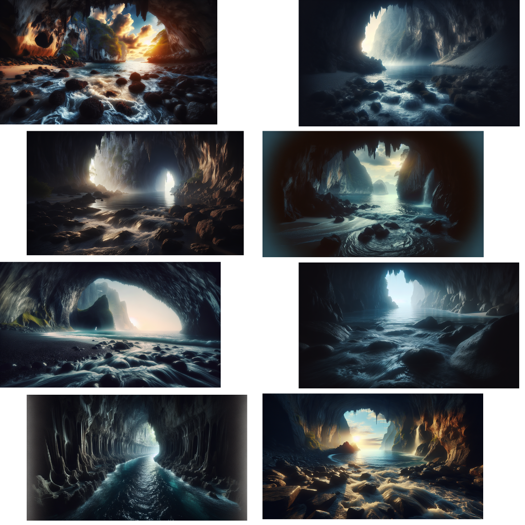 【AI生成背景素材】海沿いの洞窟【TRPG/同人ゲームに！】 - ありさのAI遊び場 - BOOTH