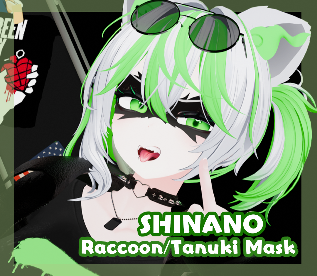 Raccoon/Tanuki Mask | しなの・Shinano - Spicy Kimbap Store - BOOTH
