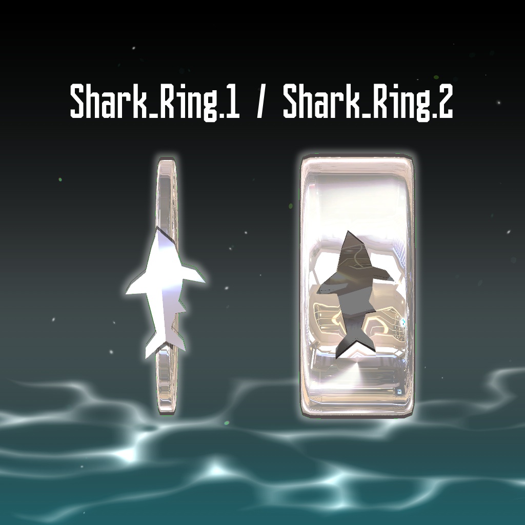 [VRChat] Shark_Rings - T4CTU2 - BOOTH