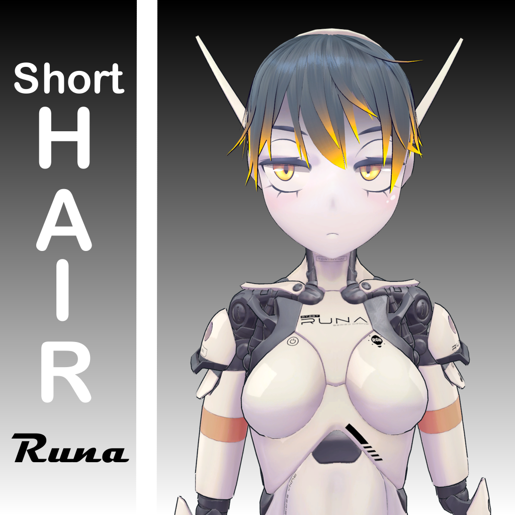 VRChat Runa/Luna - Short Hair - LKModels - BOOTH
