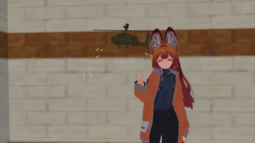 Functional Apache-64 Follower for Vrchat Avatar [MA] | VRChatアバター用機能付き ...