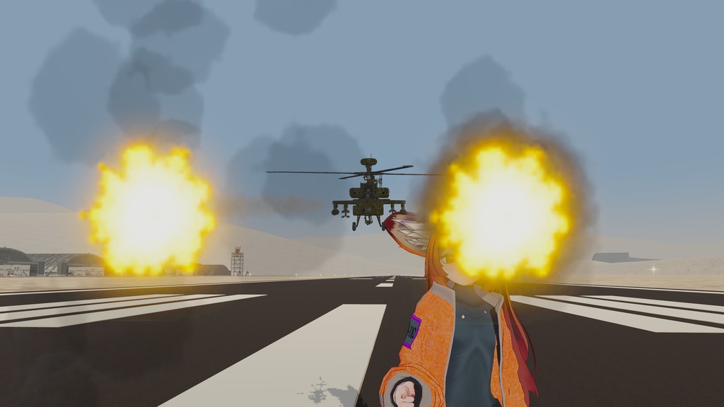 Functional Apache-64 Follower for Vrchat Avatar [MA] | VRChatアバター用機能付き ...