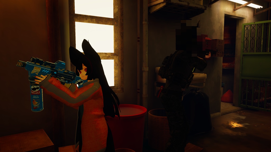 "Pwrongel" Launcher, Functional Gimmick Gun for VRChat Avatar [MA ...