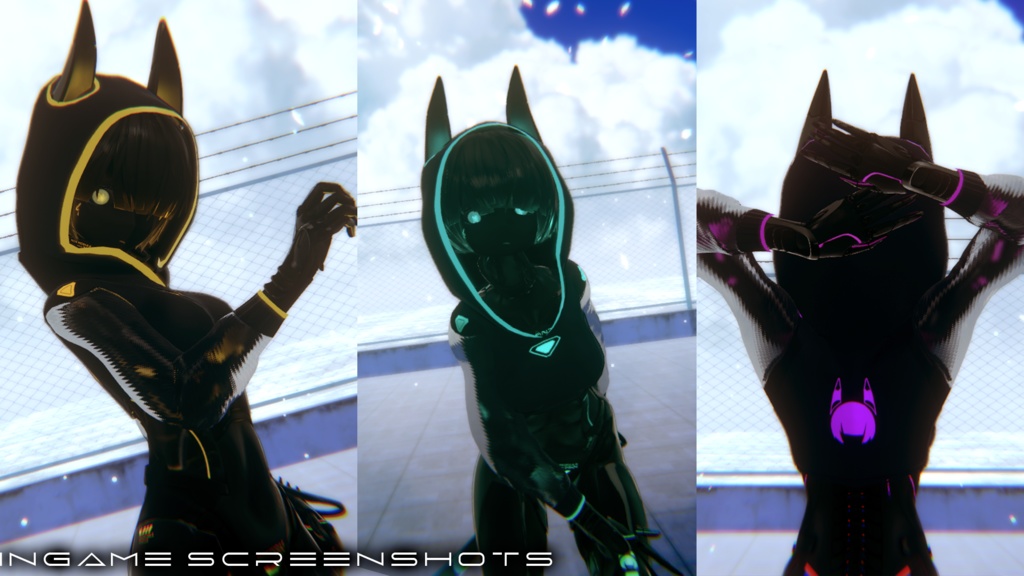 [VRChat] Cropped Hoodie for Cyant - kitsu - BOOTH