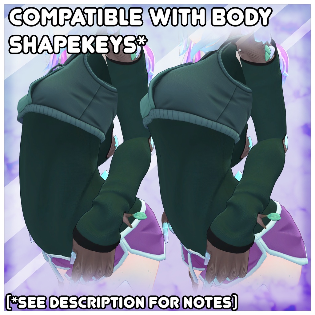 [VRChat] Cozy Sweater for MORI - kitsu - BOOTH