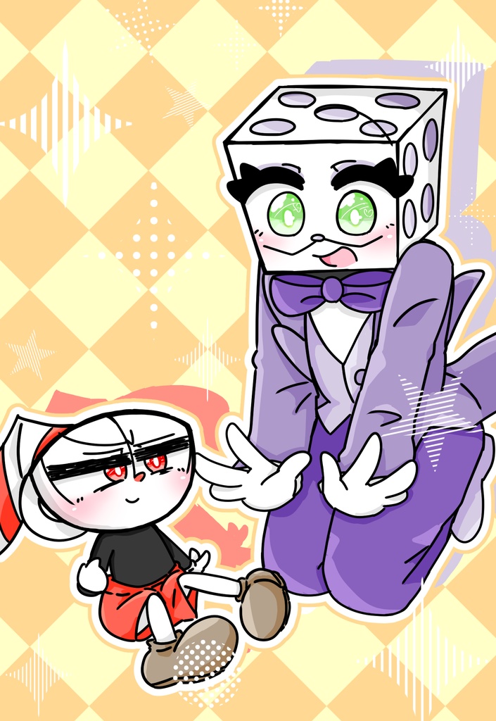 Cuphead ポストカード - かけうどんラボラトリー - BOOTH