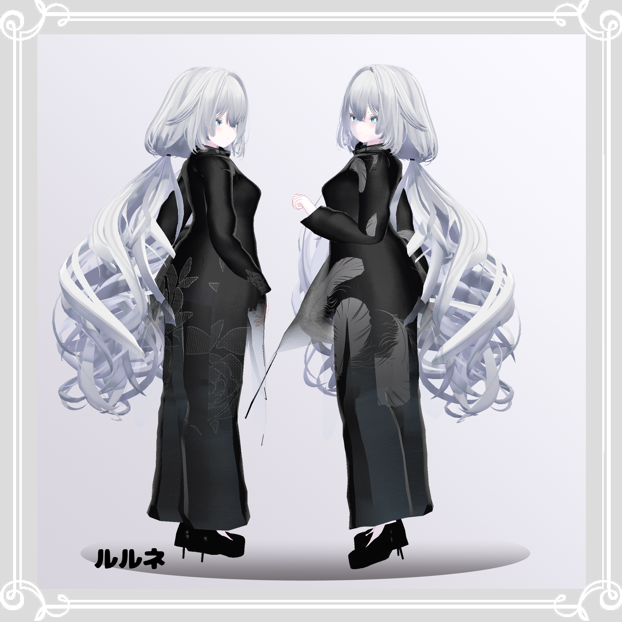 【複数アバター対応】 black sigh 【ダークファッション-パンツスタイル.コーデ】 - Orion_3Dshop - BOOTH