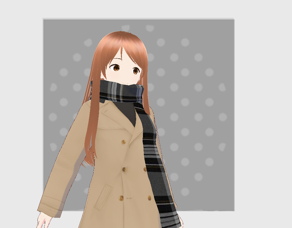 Plaid scarf for VRoid stable - Darmangy - BOOTH