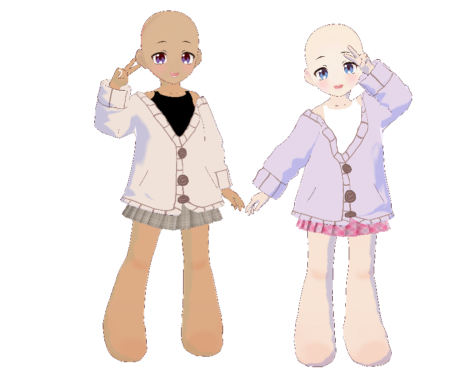 VRoid chibi bases .2 for VRoid - Darmangy - BOOTH