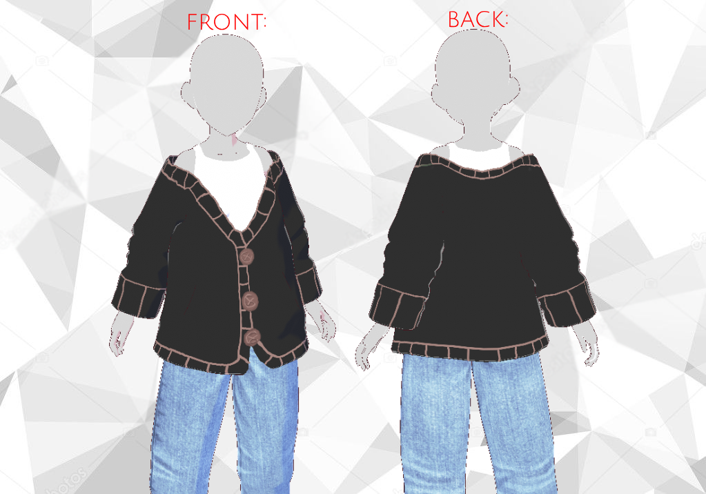 Tank top + Cardigan set (5 color each) VRoid - Darmangy - BOOTH