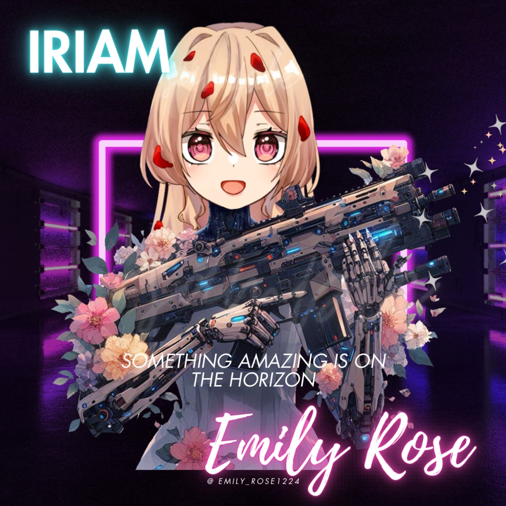 【vtuber向け】サイバー風の銃 /Cyber Rose / 全2種〈透過png〉無料 - EMILY SHOP - BOOTH