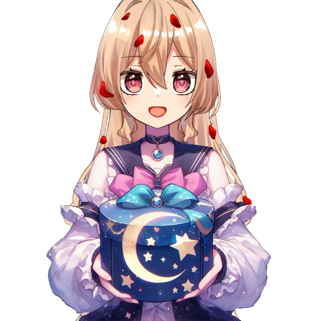 【vtuber向け】プレゼントを渡すセーラー服の女の子 / サムネイル全2種〈透過png〉無料 - EMILY SHOP - BOOTH