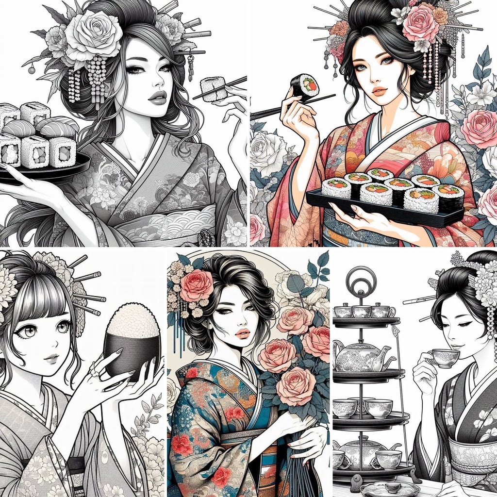 Nuri-ye Japanes : coloring book adult 51 - EMILY SHOP - BOOTH