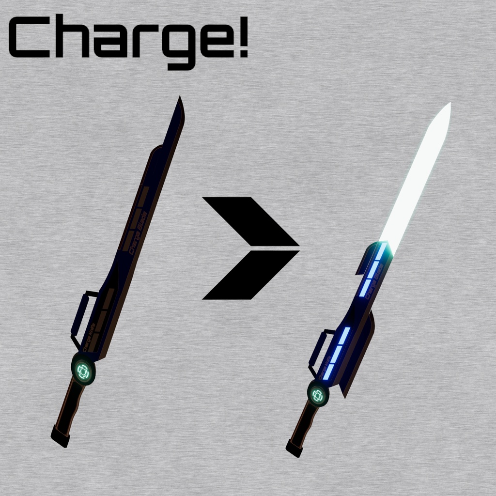 3Dモデル「チャージブレード」[チャージシリーズ] - FakeZero Studio - BOOTH