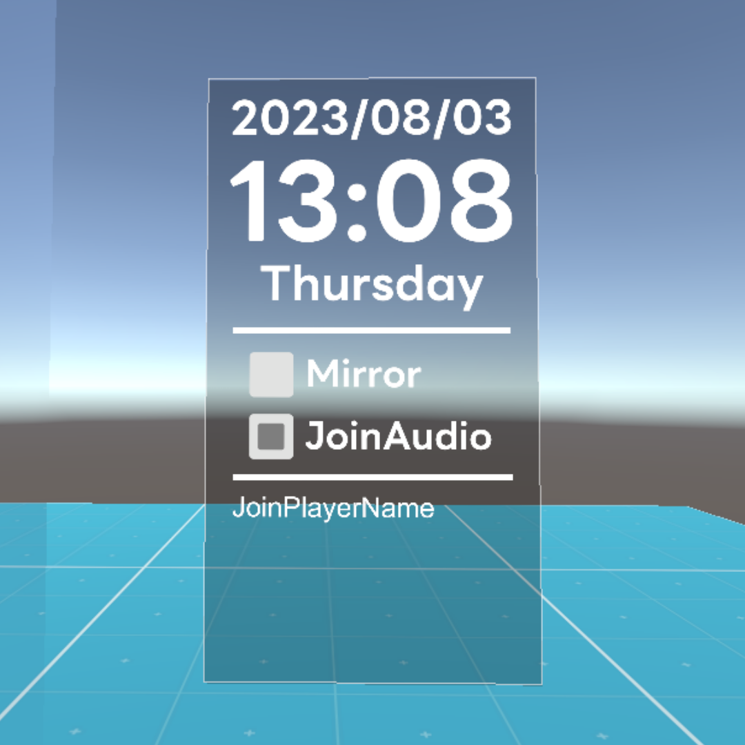 CQ_Panel（VRChat向け時計／ミラー／Joinログギミック） - Imaginary Caravan by Coquelicotz ...
