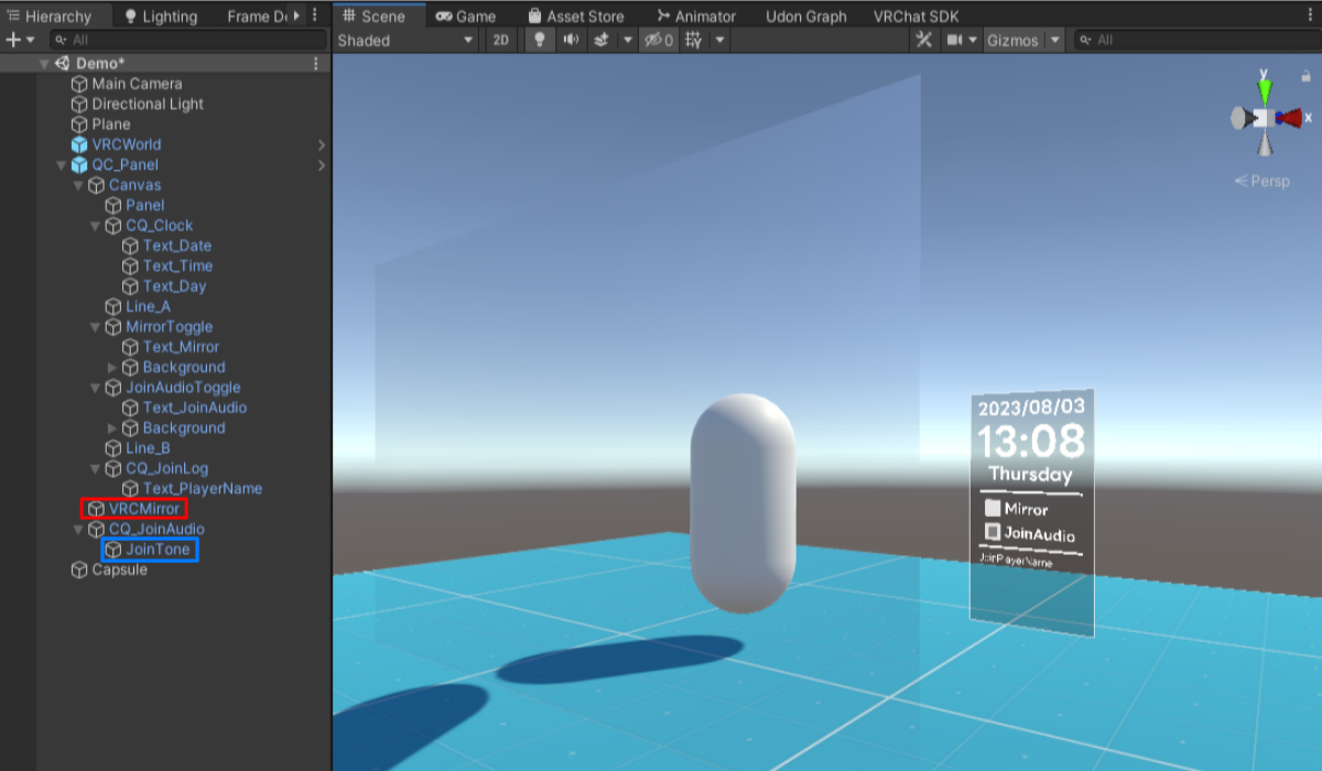 CQ_Panel（VRChat向け時計／ミラー／Joinログギミック） - Imaginary Caravan by Coquelicotz ...