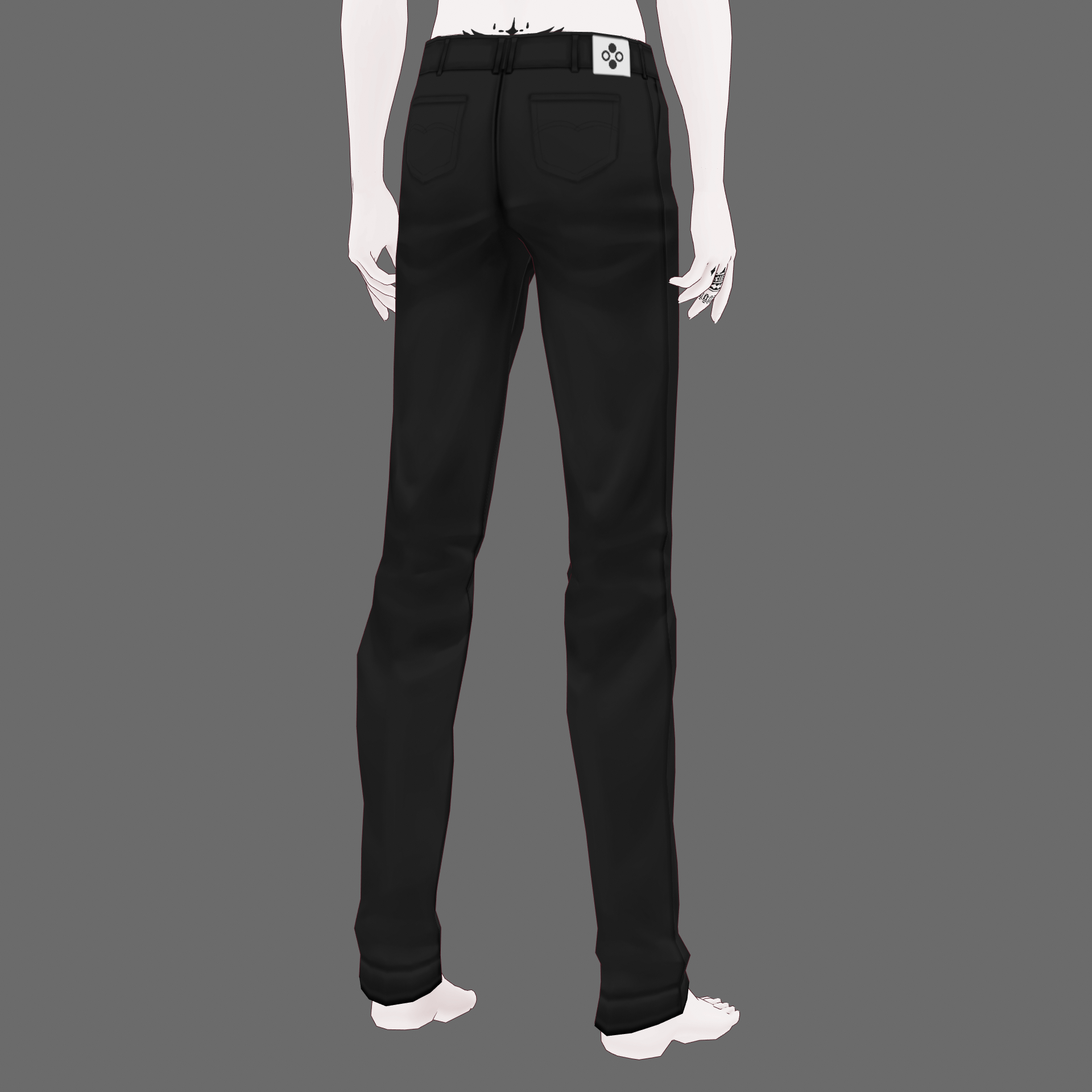 [VRoid/Free] Basic Pants Black ベーシックパンツ ブラック #Revirsi rv0002-k ...