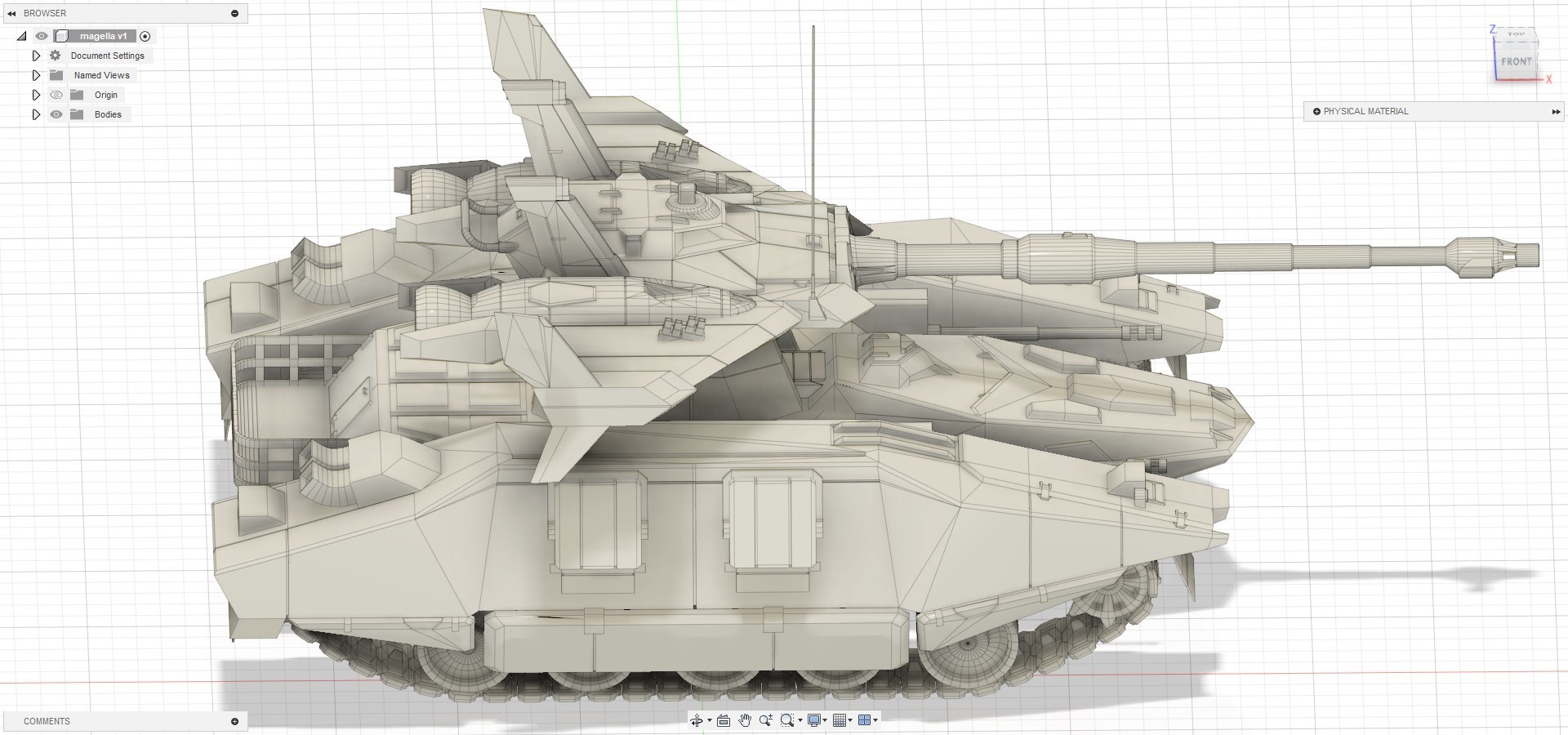 Magella Tank 3D (papercraft) - lynette-san - BOOTH