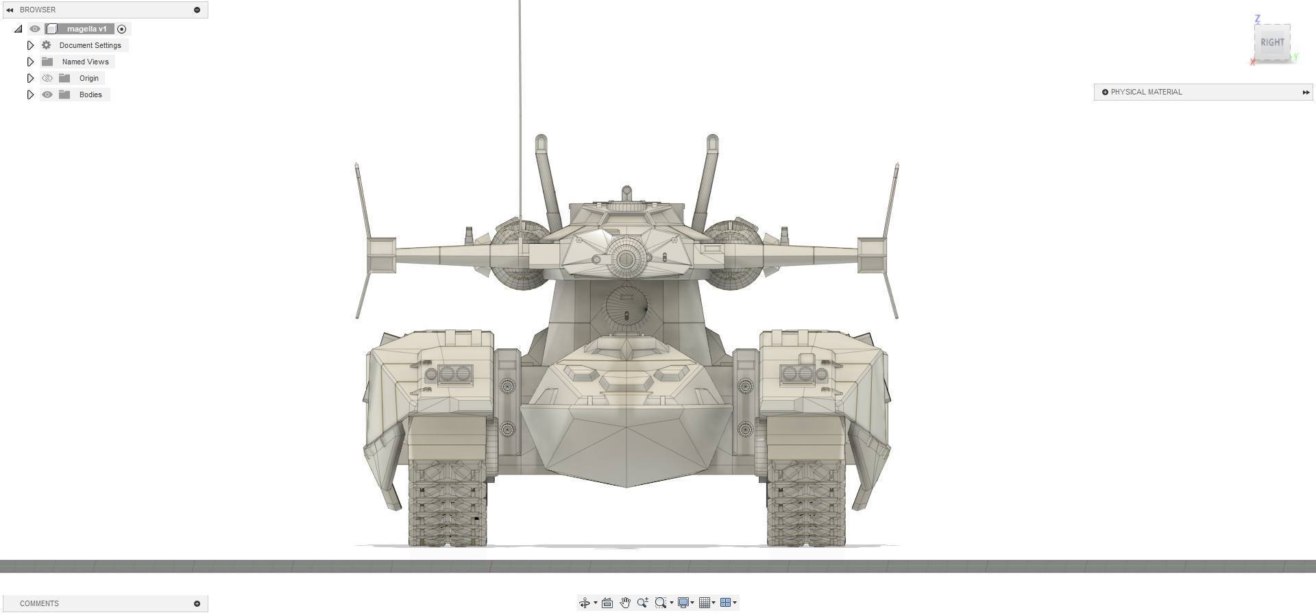 Magella Tank 3D (papercraft) - lynette-san - BOOTH