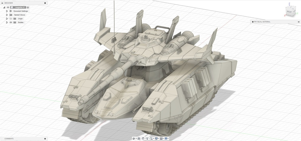 Magella Tank 3D (papercraft) - lynette-san - BOOTH