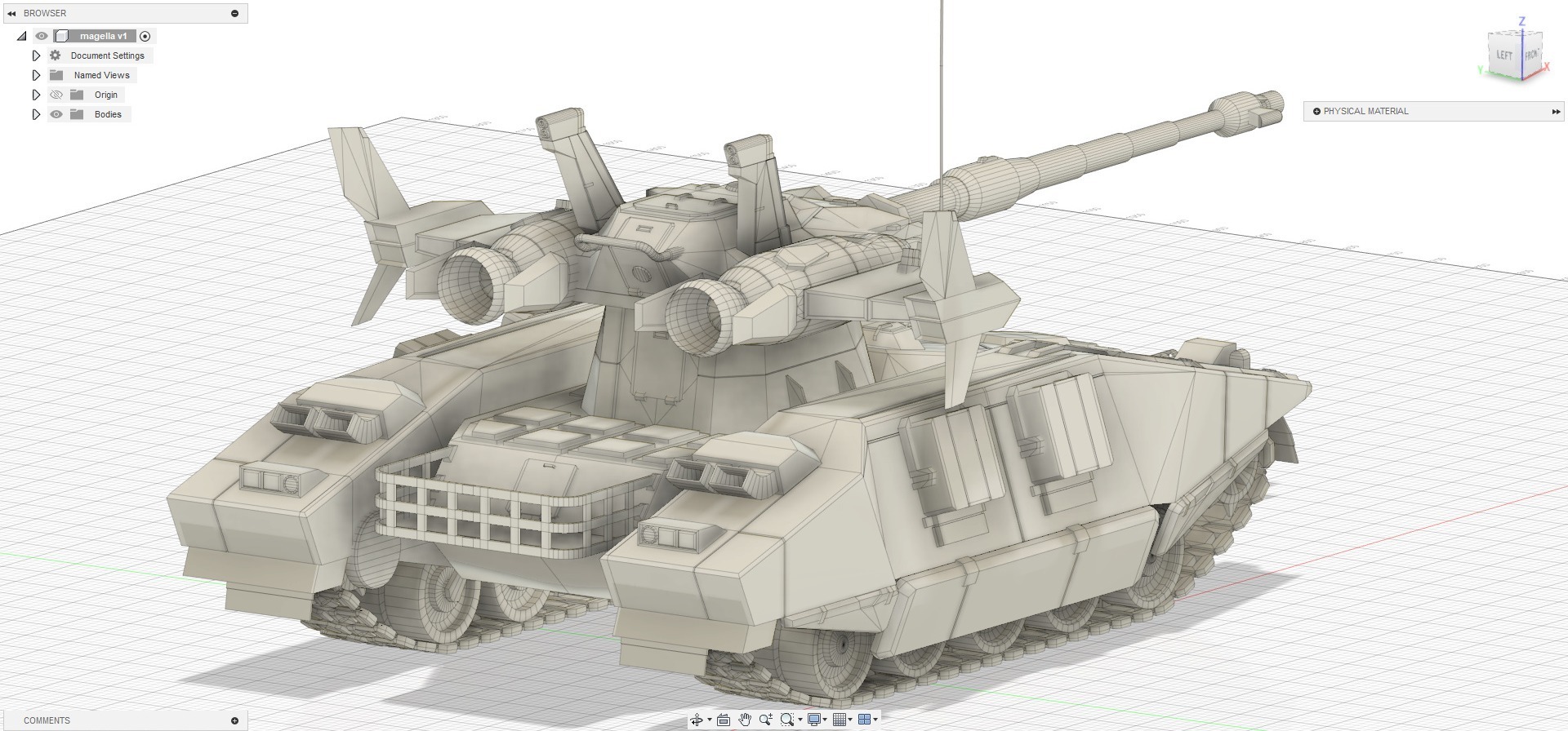 Magella Tank 3D (papercraft) - lynette-san - BOOTH