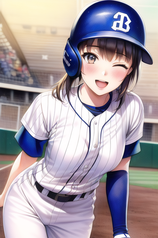 「WBC優勝記念セール！」野球娘写真集50枚【NovelAIかんたんコピペ呪文付き】 - イラスト大賢者 - BOOTH